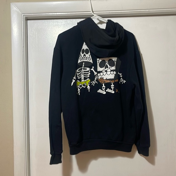 Shirts | Nickelodeon Spongebob Skeleton Hoodie Medium | Poshmark
